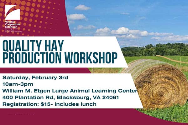 2/3: Quality Hay Production Workshop - NRVNews